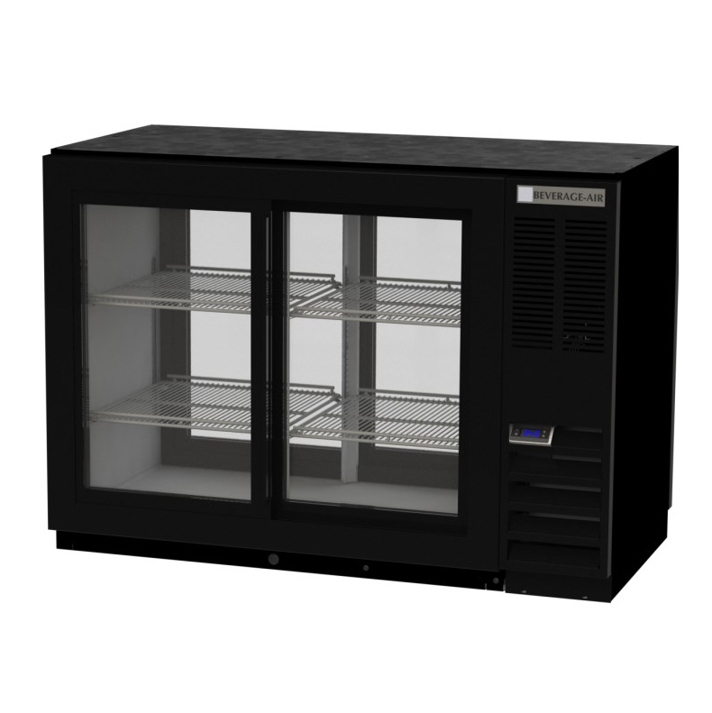 Refrigerated Pass-Thru Food Back Bar Storage Cabinet two-section ...