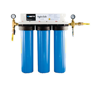 Watts Hydro-Safe® Cube Max-S3BBL Filtration System three-stage (2) 3/4 ...