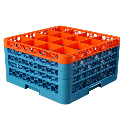 OptiClean™ Dishwasher Glass Rack 16-compartments (4-7/16" x 4-7/16 ...